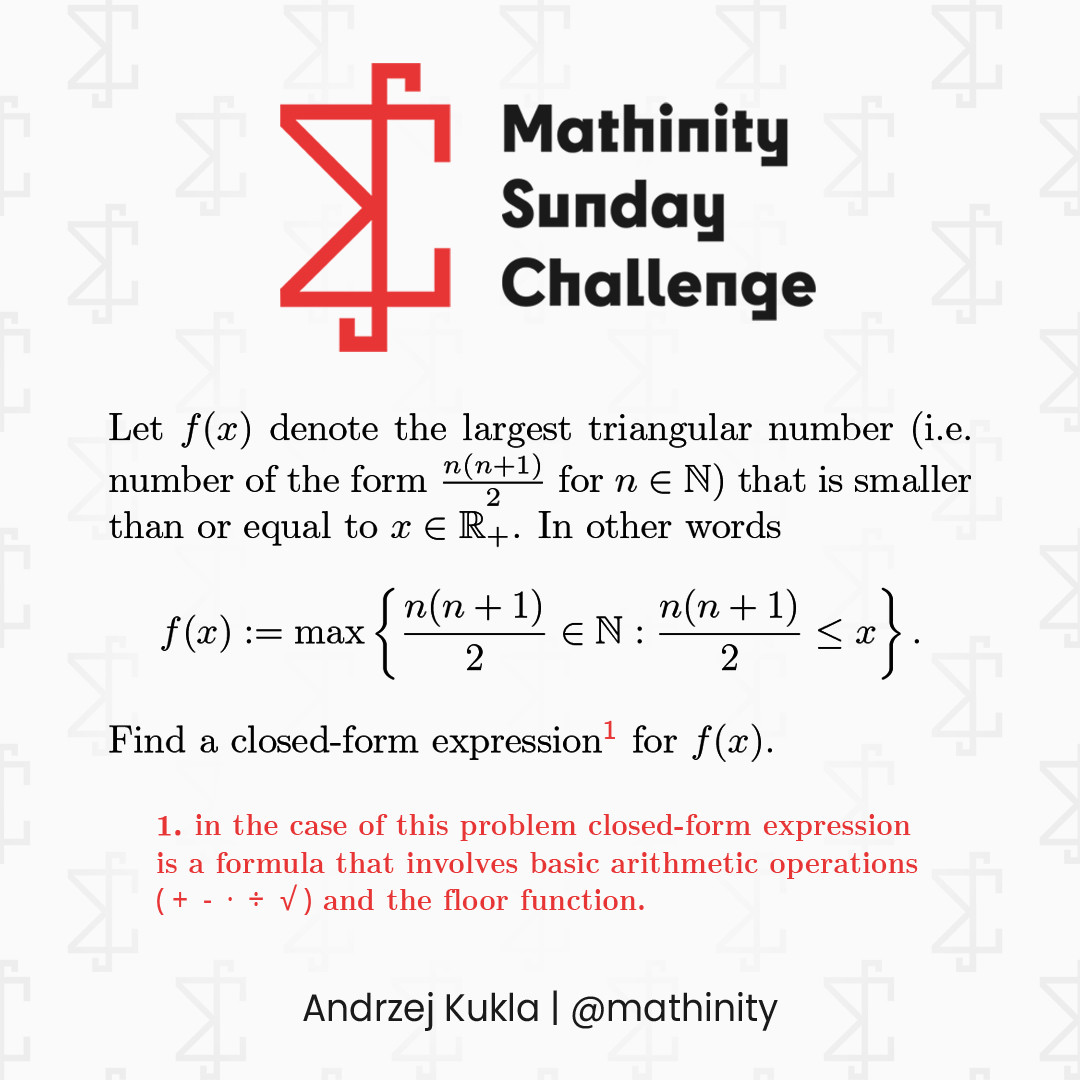 Andrzej Kukla (@mathinity@mathstodon.xyz) - Mathstodon Andrzej Kukla (@mathinity@mathstodon.xyz) - Mathstodon